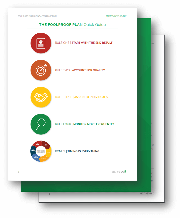 Four Rules For Building A Foolproof Strategic Plan