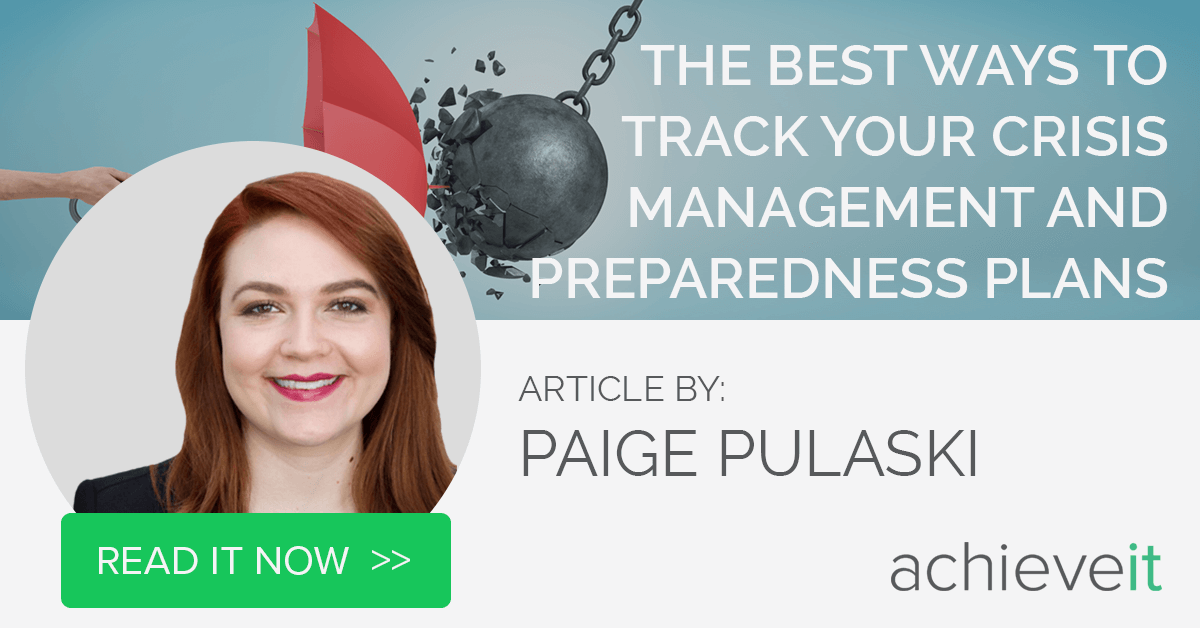 Top Ways to Track Crisis Management & Preparedness Plans