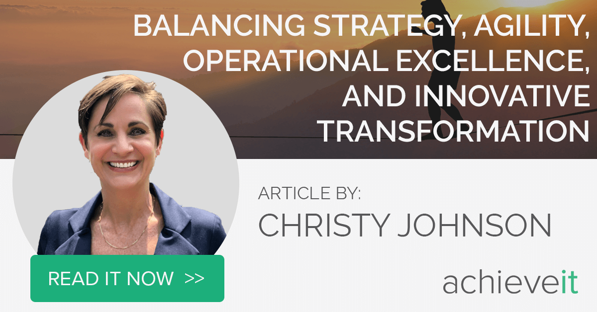 Balancing Strategy, Agility, OpEx & Resource Allocation