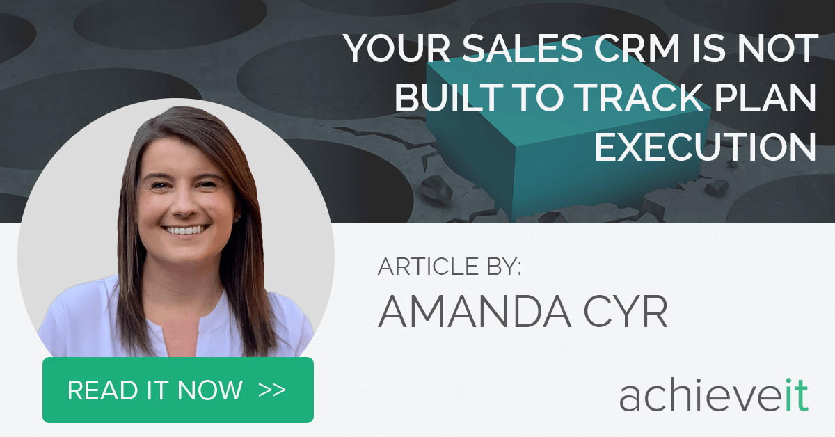 The Pitfalls of Using Sales CRM for Strategic Plan Tracking