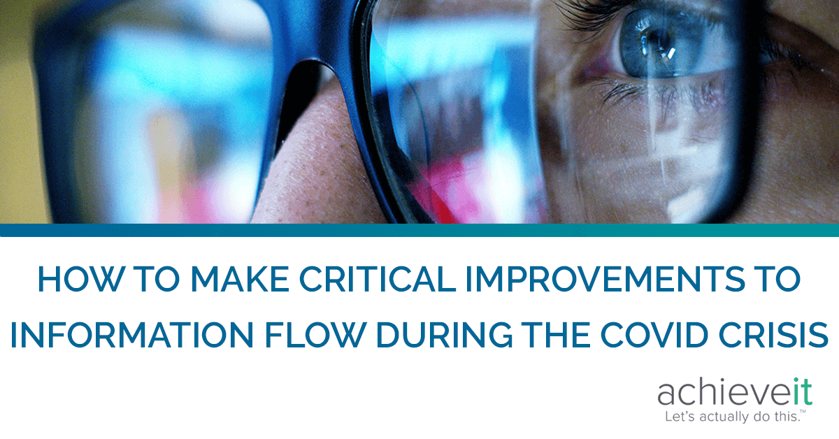 How to Make Critical Improvements to Information Flow during the COVID ...