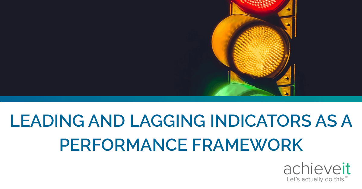 Leading and Lagging Indicators as a Performance Framework