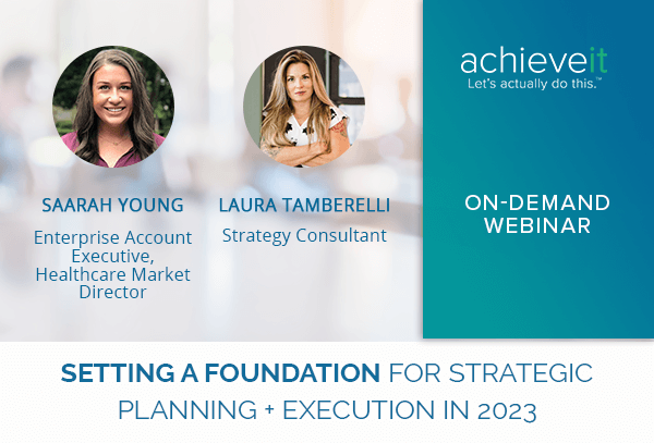 Setting a Foundation for Strategic Planning + Execution in 2023